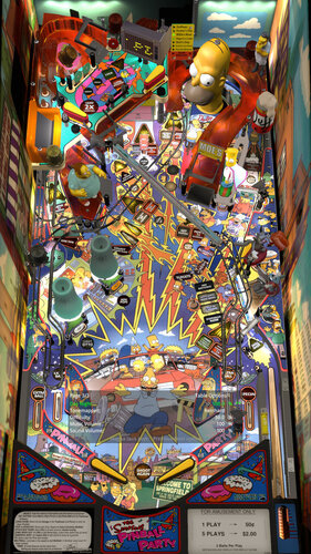 Simsons Pinball Party - VPW 2.0 lighting mod - VPURemix - VPX Table ...