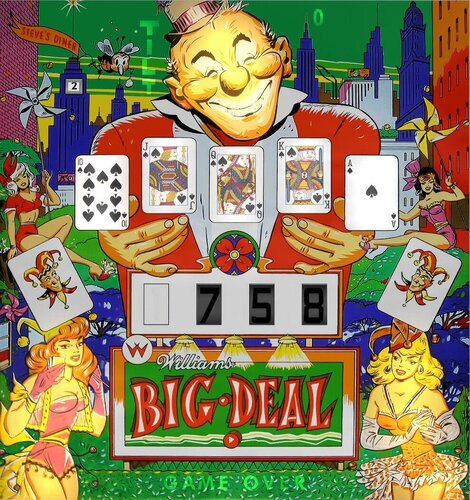 Big Deal (Williams-1963) (FizX3.3 V1.00) - Future Pinball Tables ...