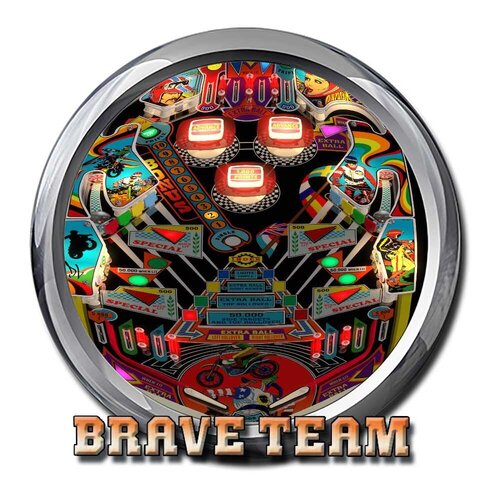 Brave Team (Inder 1985) (Wheels) - Wheel Images - Virtual Pinball Universe