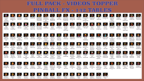 Pack de Vídeos Topper sistema Pinball X (MAR/2026) - Topper Videos ...